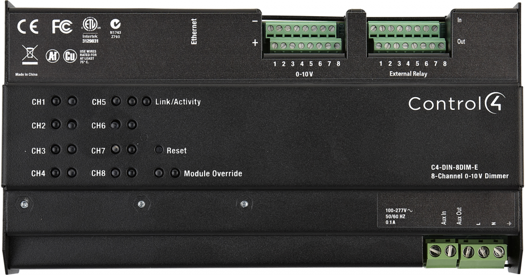 8kanálový stmívací modul 0-10 V, IP | Yatun.cz